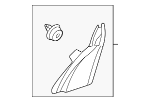 2020-2023 Toyota Highlander Corner Trim 67491-0E060 | Toyota Parts Center