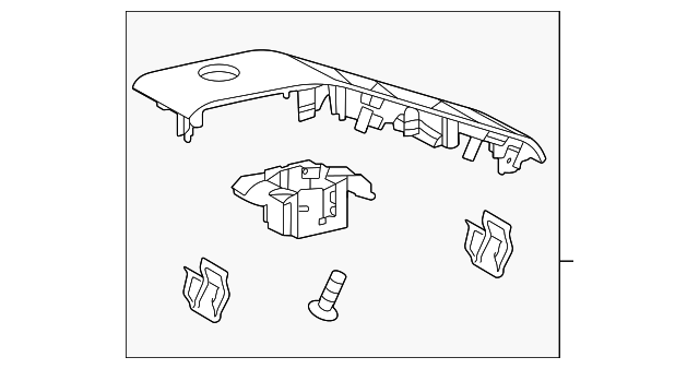 74232-0E130 - Switch Bezel - 2020-2023 Toyota Highlander | OEM Genuine ...