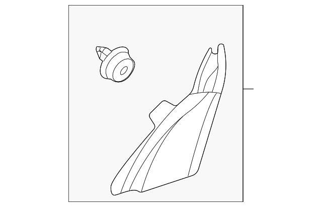 2020-2023 Toyota Highlander Corner Trim 67491-0E060 | Toyota Parts Center