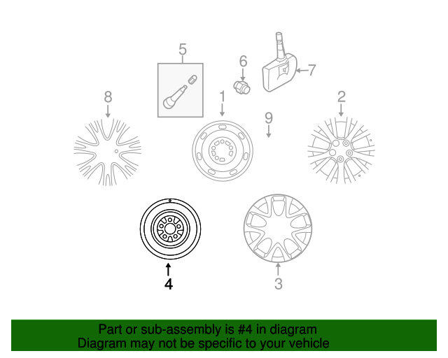 9965-27-4060 - Wheel, Spare 2006-2013 Mazda 6 | AutoNationParts.com