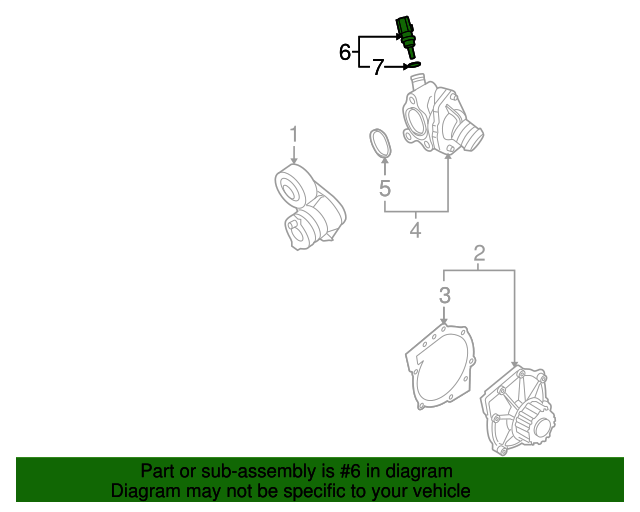 2004-2016 Volvo Engine Coolant Temperature Sensor 30650752 ...