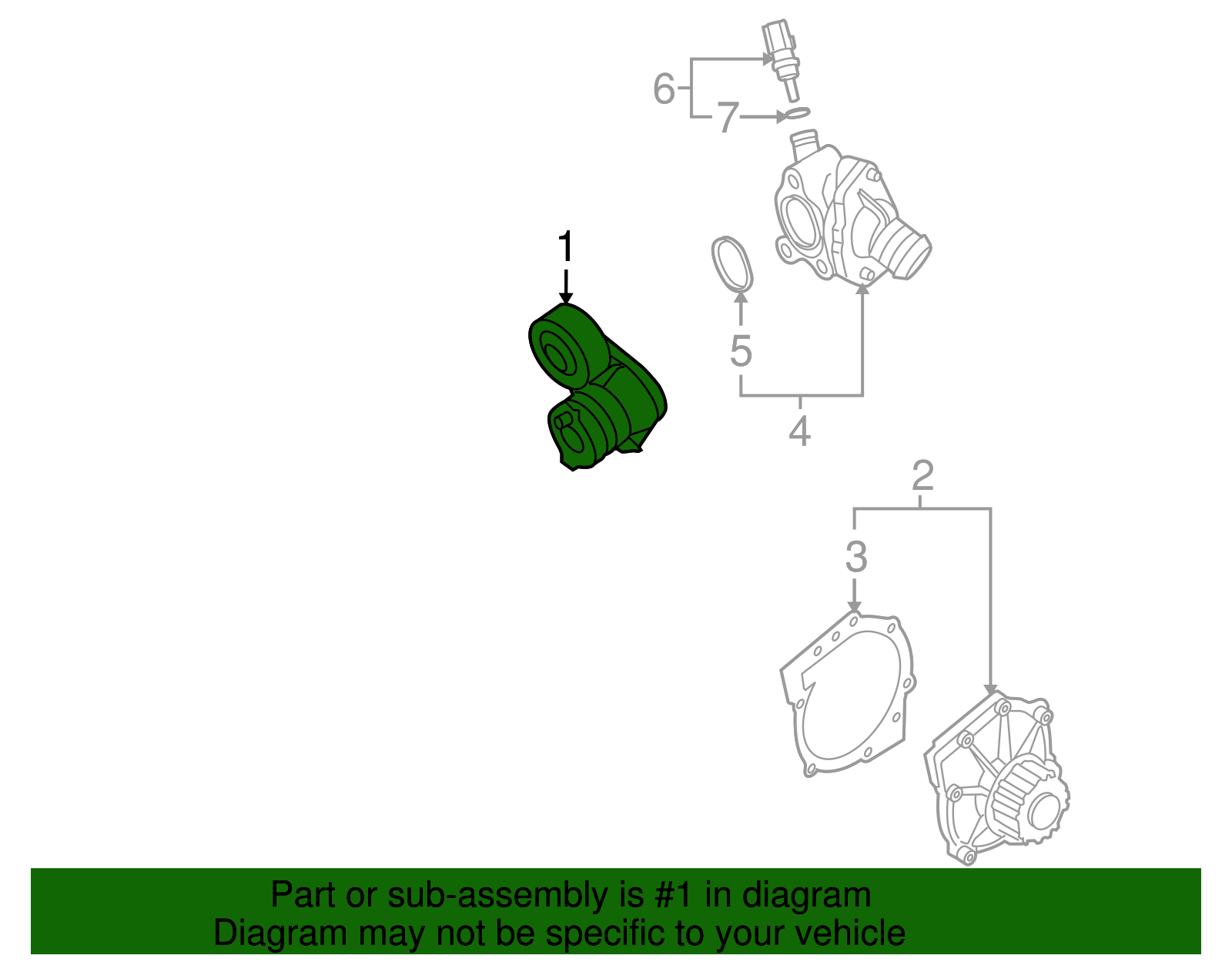 30711320 - Accessory Drive Belt Tensioner Assembly 2004-2009 Volvo | My ...