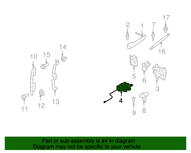 51-24-7-167-498 - Lock - 2008-2014 Mini Cooper | BMWPartsHub