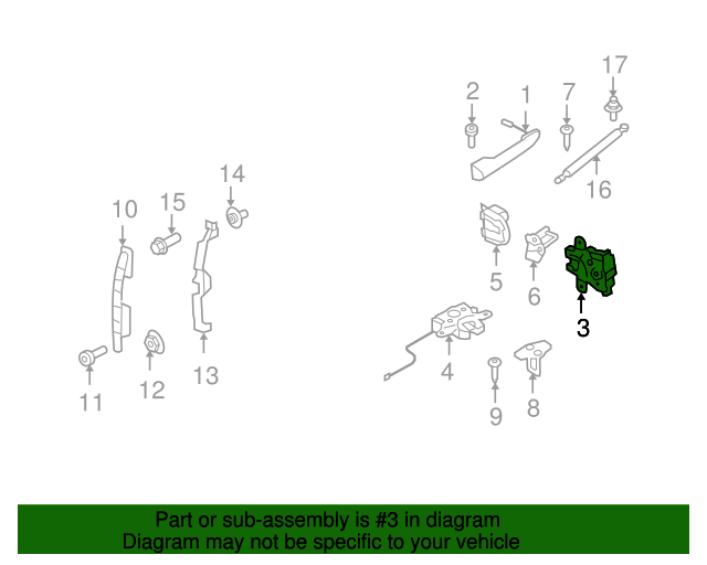 51-49-2-754-459 - 2008-2014 Mini Cooper Passenger Side Clubman Lock for ...