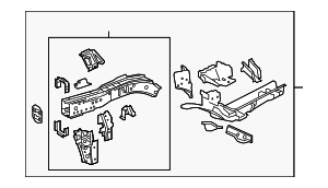 2018-2024 GM Passenger Side Fender Rail 84449353 GM | GMPartsDirect.com