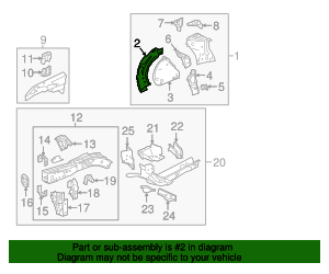 2018-2024 GM Front Extension - Driver's Side (LH) 84540914 | TascaParts.com