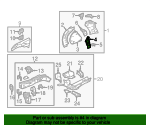 2018-2024 GM Front Passenger Side Wheelhouse Panel Brace 84125523 GM ...