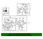2018-2024 Chevrolet Body Side Front Fender Upper Front Bracket 23208393 ...