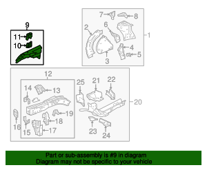 84393442 - Passenger Side Front Compartment Upper Side Rail 2018-2023 ...