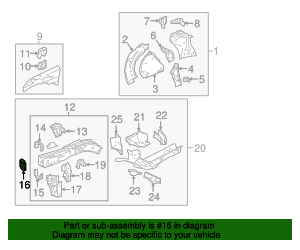 2019-2023 GM Passenger Side Frame Rail End 84461490 | GMPartsDirect.com