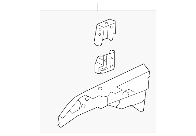 2018-2024 Chevrolet Driver Side Front Compartment Upper Side Rail ...
