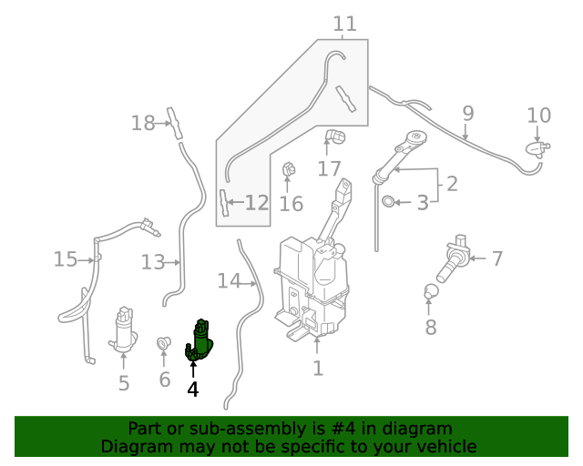 2021-2024 Mitsubishi Washer Pump 8260A591 | OEM Parts Online