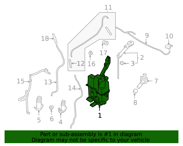 2021-2024 Mitsubishi Reservoir 8260A595 | Factory Mitsubishi Parts