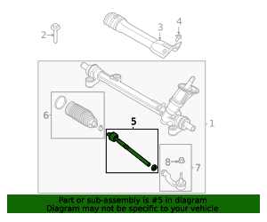 LX6Z-3280-B - Inner Tie Rod - 2020-2023 Ford | OEM Parts Quick