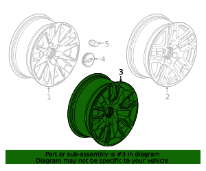 2019-2020 Chevrolet Wheel 23376221 | TascaParts.com