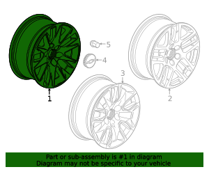2019-2023 GM 18 Wheel, Satin Graphite 84040796 | GMPartsNow
