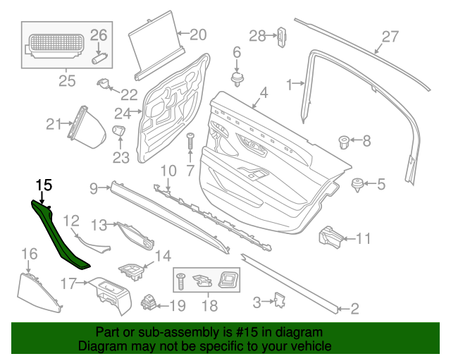 51-41-7-225-850 - Pull Handle - 2011-2016 BMW | Buy BMW Parts Now