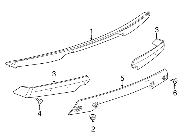 84339359 - Spoiler End (Attachment PKG) 2015-2019 Chevrolet Corvette ...