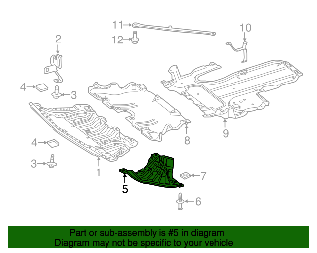 213520250064 - Cover, Engine Comp Lower Mercedes-Benz USA Parts