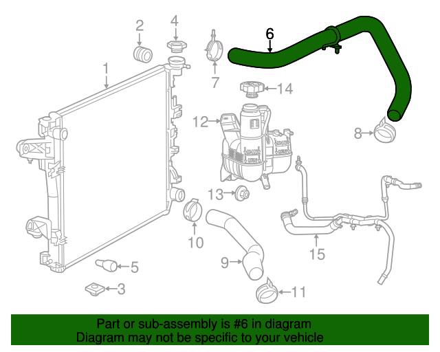 2014-2018 Ram Hose 68184908ac | TascaParts.com