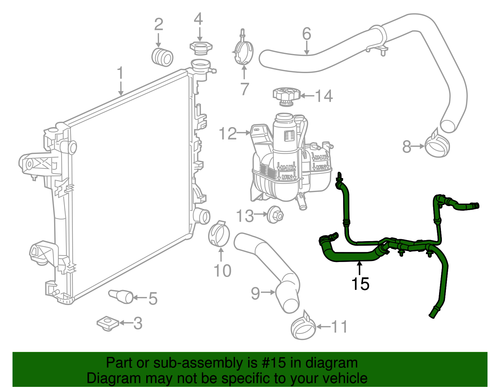 2014-2018 Ram Hose 68184913AE | Mopar Parts Canada