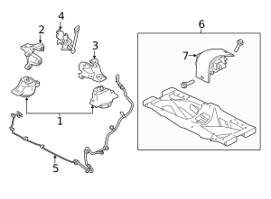 2016-2023 Jaguar Trans Mount T2H14266 | JaguarParts.com