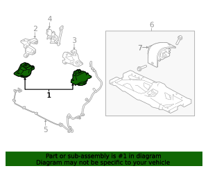 2018-2023 Jaguar XF Engine Mount T2H45357 | AutoNationParts.com