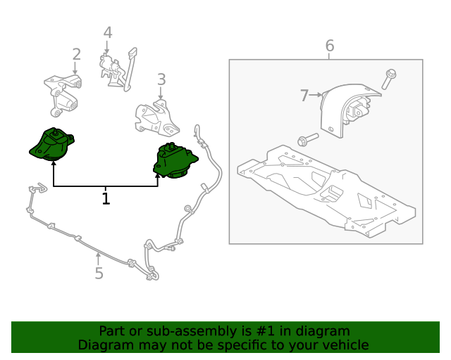 2018-2023 Jaguar XF Engine Mount T2H45357 | AutoNationParts.com