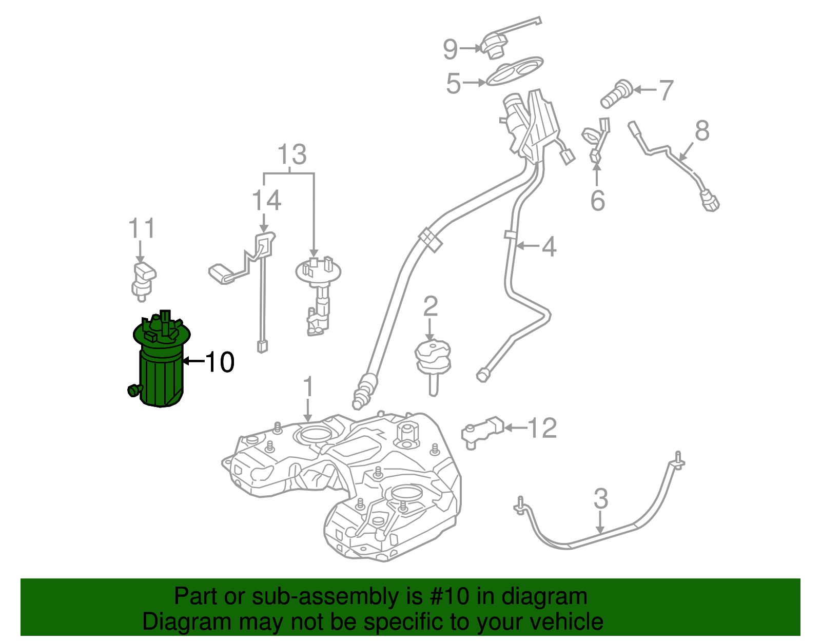 2012-2015 Mercedes-Benz Fuel Pump Assembly 1664702594 | Retail ...