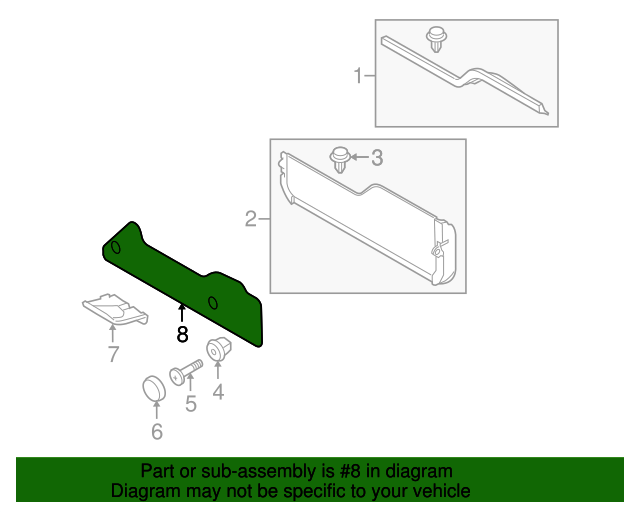 EOT500013 - Door Water Deflector 2005-2016 Land Rover | AutoNationParts.com