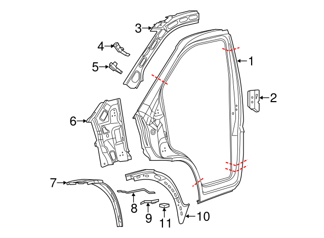 2014-2022 Ram Aperture Panel - Passenger Side (RH) 68167373AA ...
