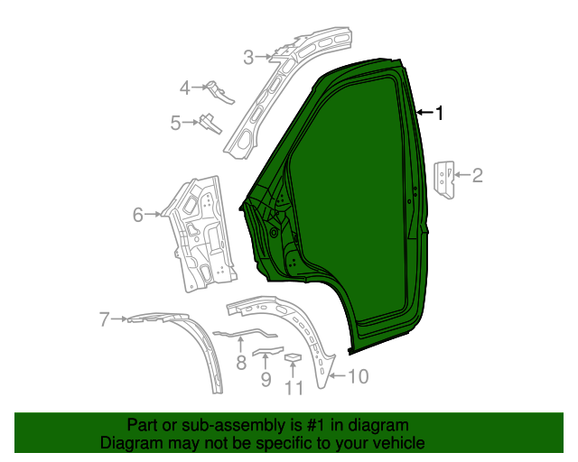 2014-2022 Ram Aperture Panel - Passenger Side (RH) 68167373AA ...
