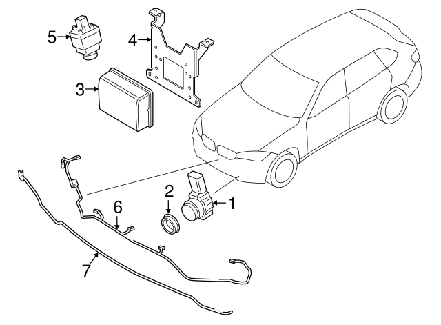 61129355468 - 2015-2019 BMW X6 Harness (61-12-9-355-468) | BMW of South ...