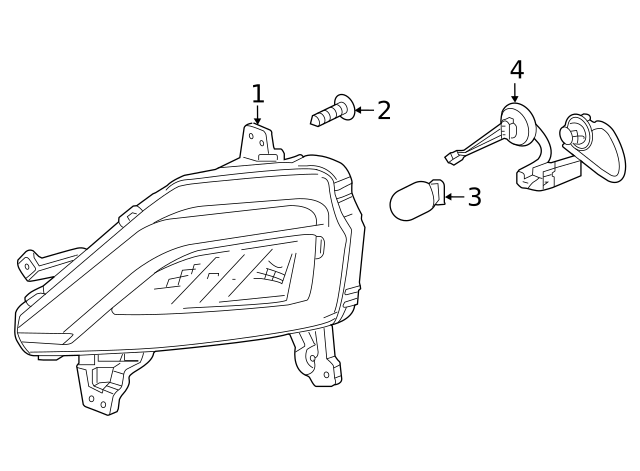 2019-2022 Chevrolet Spark Daytime Run Lamp 42728064 | TascaParts.com