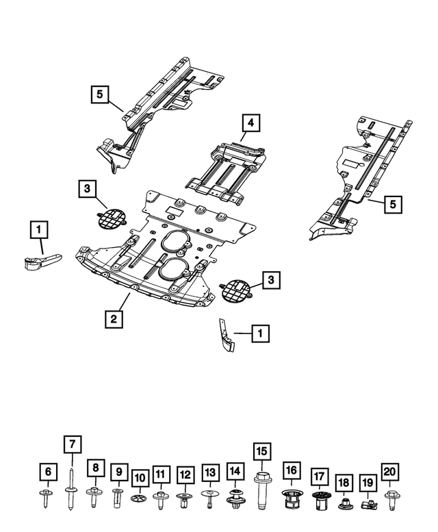 68472497AE - Front Belly Pan 2021-2024 Jeep | Bam Wholesale Parts