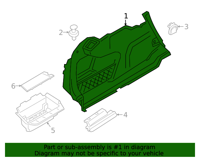 Genuine BMW 51-47-7-910-893 | Trunk Side Trim | FREE Shipping on Most ...