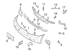 62290-ZQ00A - Reinforcement 2008-2015 Nissan Armada | Nissan Parts ...