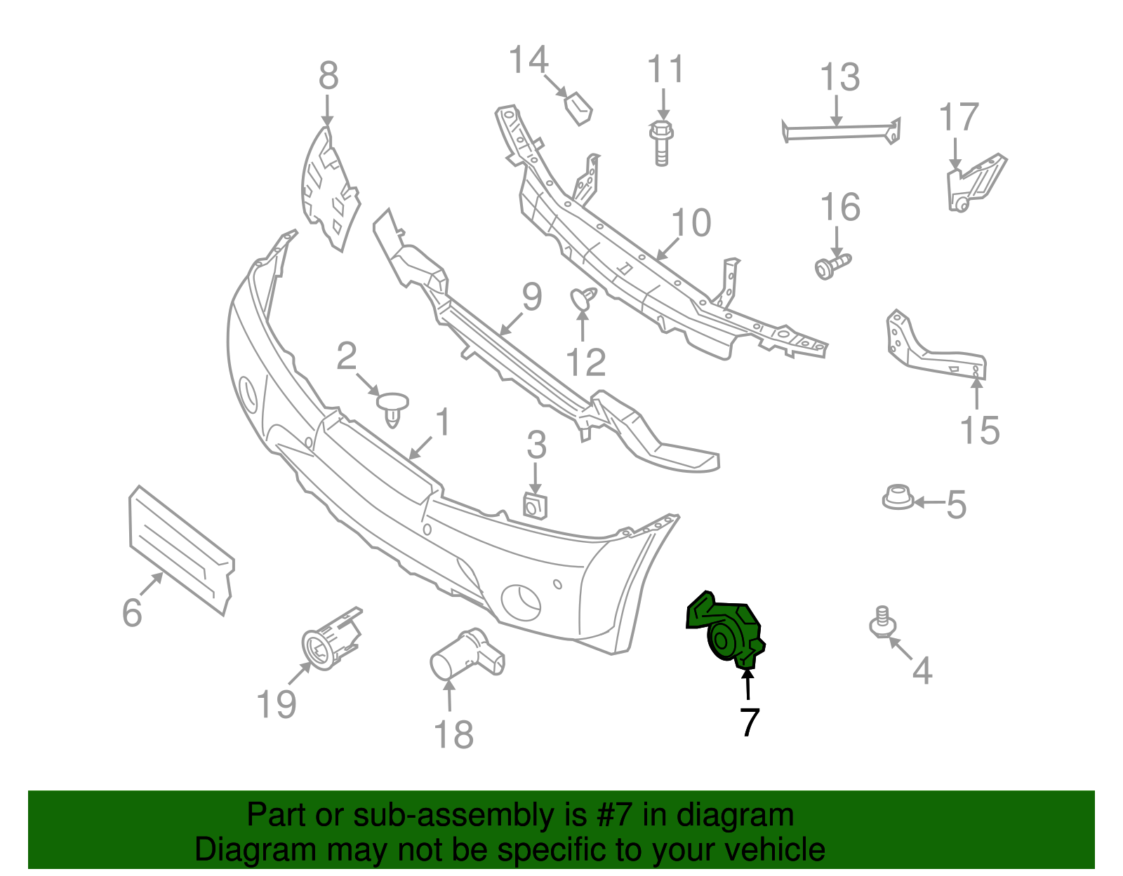 2008-2015 Nissan Armada Lamp Cover 62257-ZQ00A | OEM Parts Online