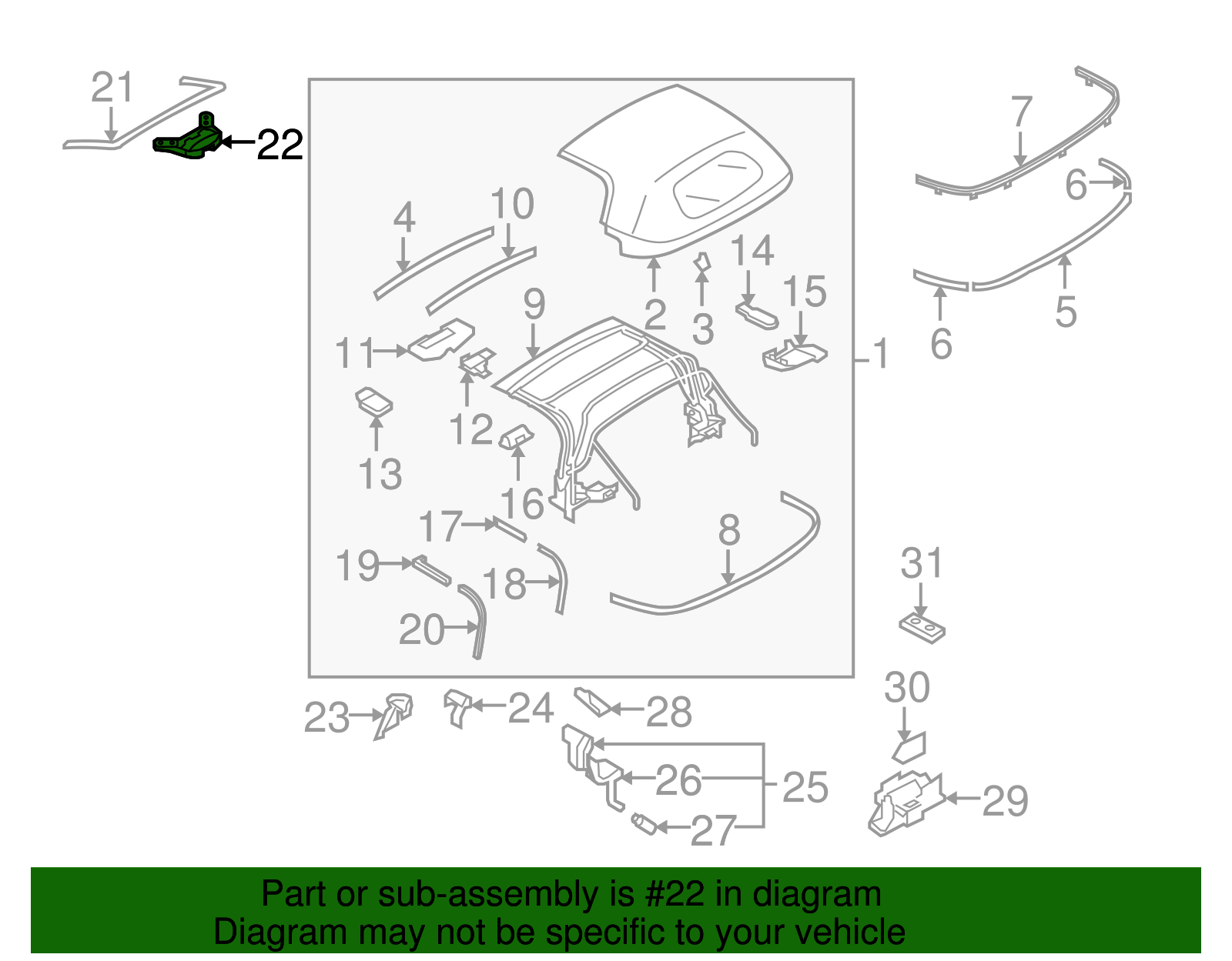 N123-R1-3B0D - High-Quality Striker Plate for 2006-2015 Mazda MX-5 ...