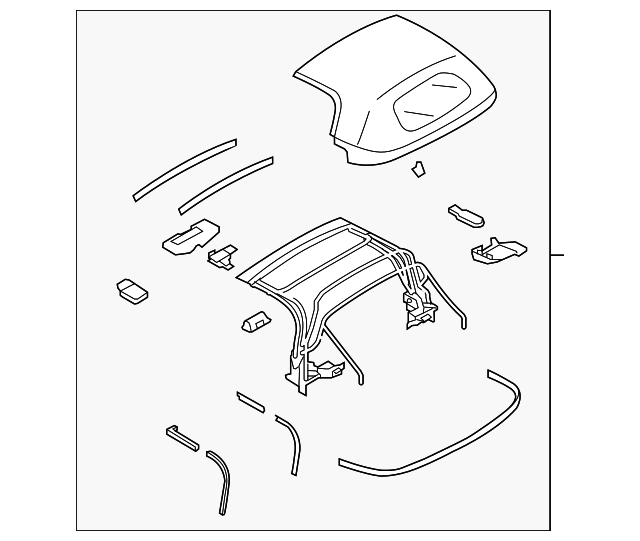 2013-2015 Mazda MX-5 Miata Top Assembly NG91-R1-610M-PZ ...