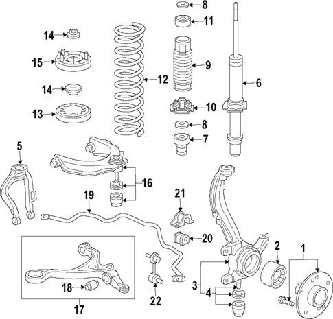 Front Suspension for 2010 Acura TL | OEM Parts Online