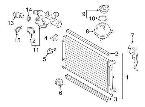 Intercooler for 2014 Volkswagen Jetta | VW Parts Online