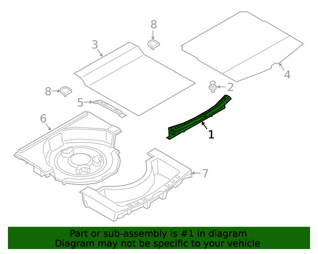 Genuine BMW 51-47-7-438-297 | Rear Body Trim | FREE Shipping on Most ...