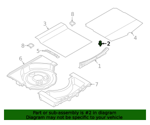 7147401727 - 2014-2024 BMW Trunk Side Trim Clip (07-14-7-401-727) | BMW ...