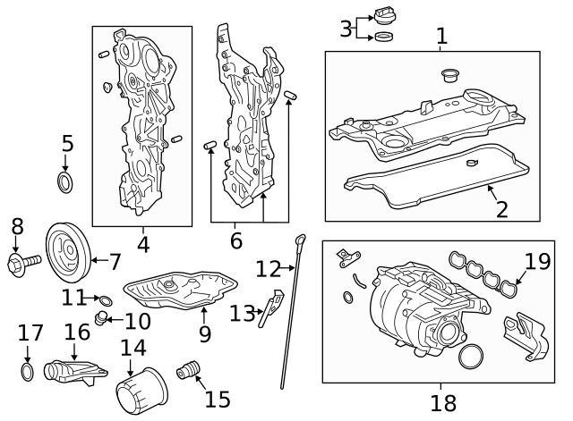 2018-2023 Toyota Engine Oil Pump Pickup Tube Gasket 15147-25010 ...