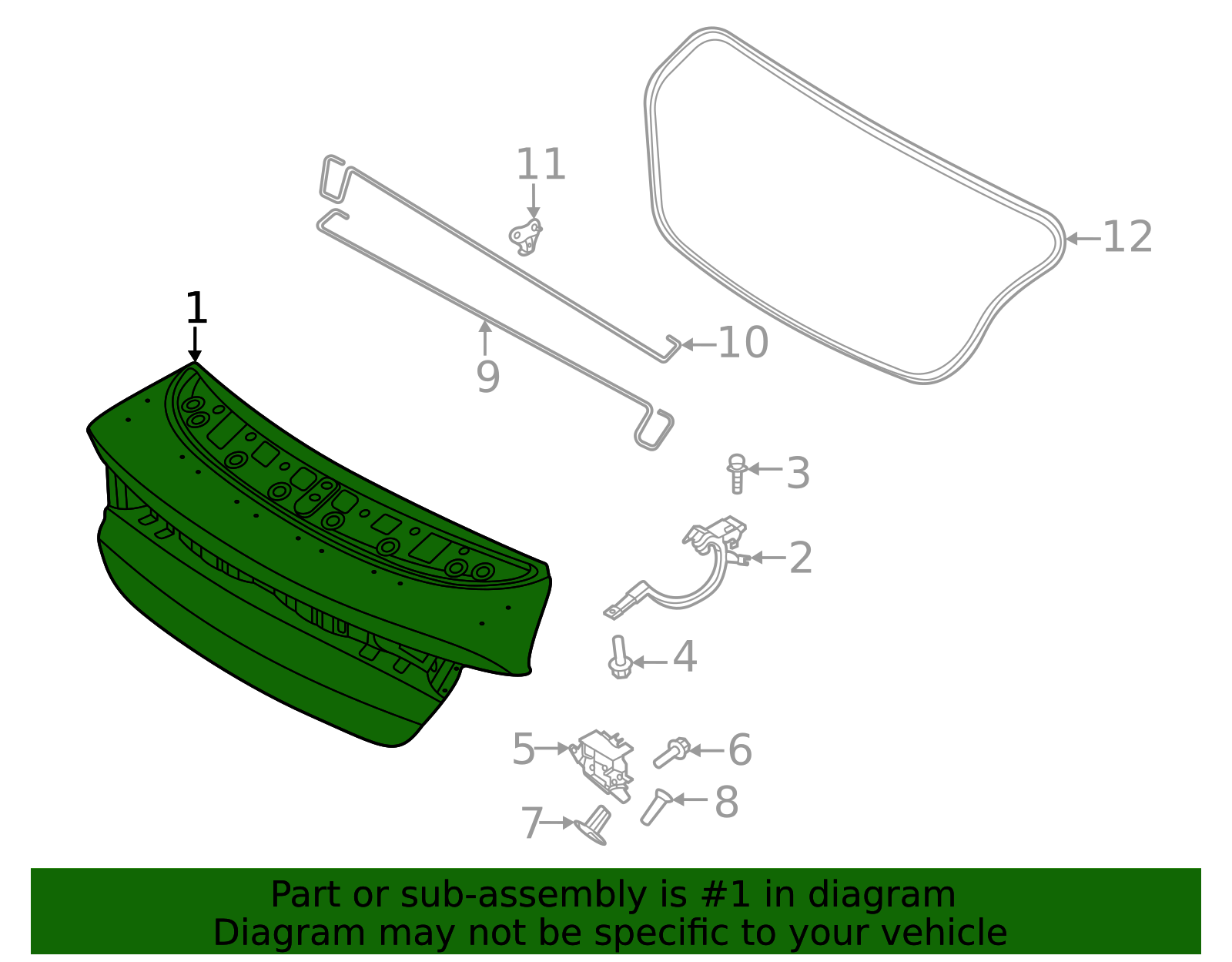 69200-L2310 - Trunk Lid 2021-2024 Kia K5 | Kia.Parts Store