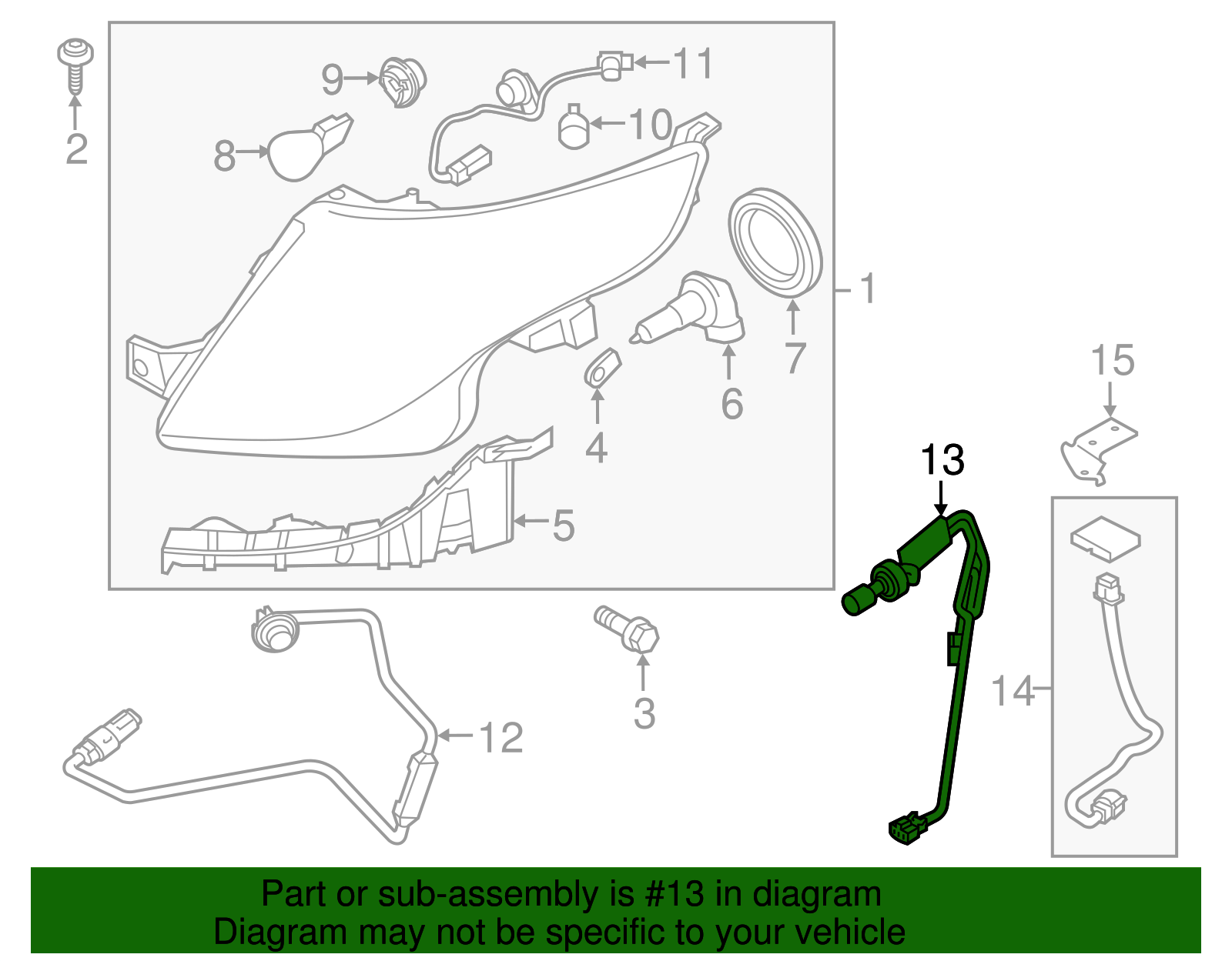 2013-2015 Ford Police Interceptor Utility Wire - Driver Side (LH) EB5Z ...