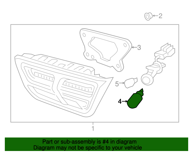 2003-2021 Kia Backup Lamp Bulb 18643-16004N | TascaParts.com