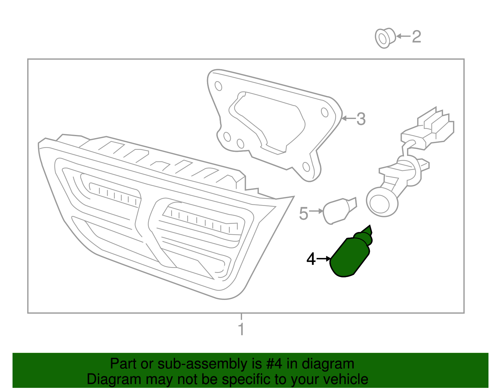 18643-16004N - Backup Lamp Bulb 2003-2025 Kia | Kia.Parts Store