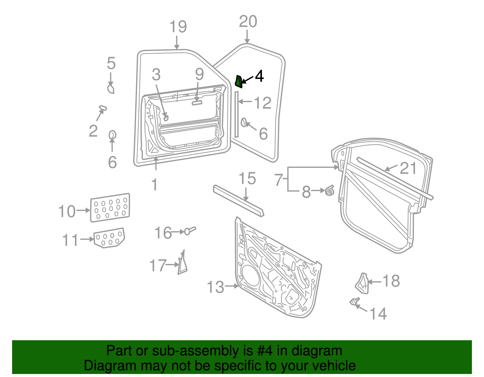 2003-2010 Porsche Cayenne Door Shell Front Cover 955-531-865-04-01C ...